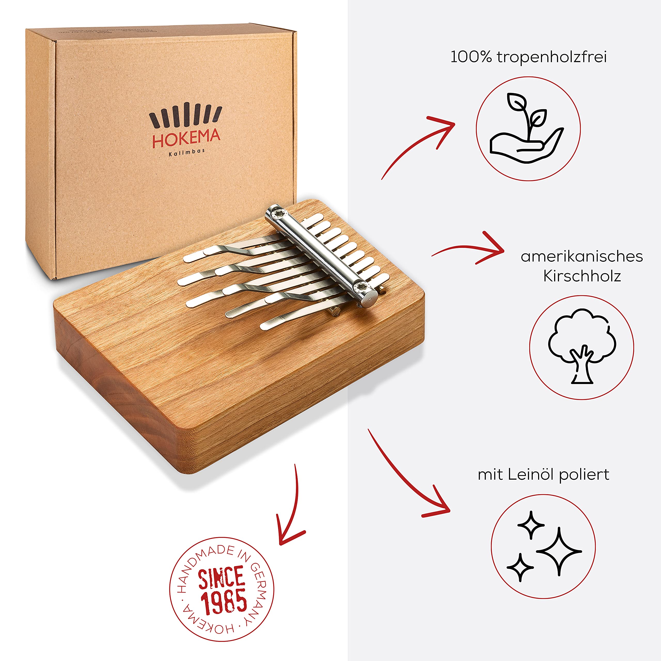 HOKEMA Kalimba, Natural (B9)