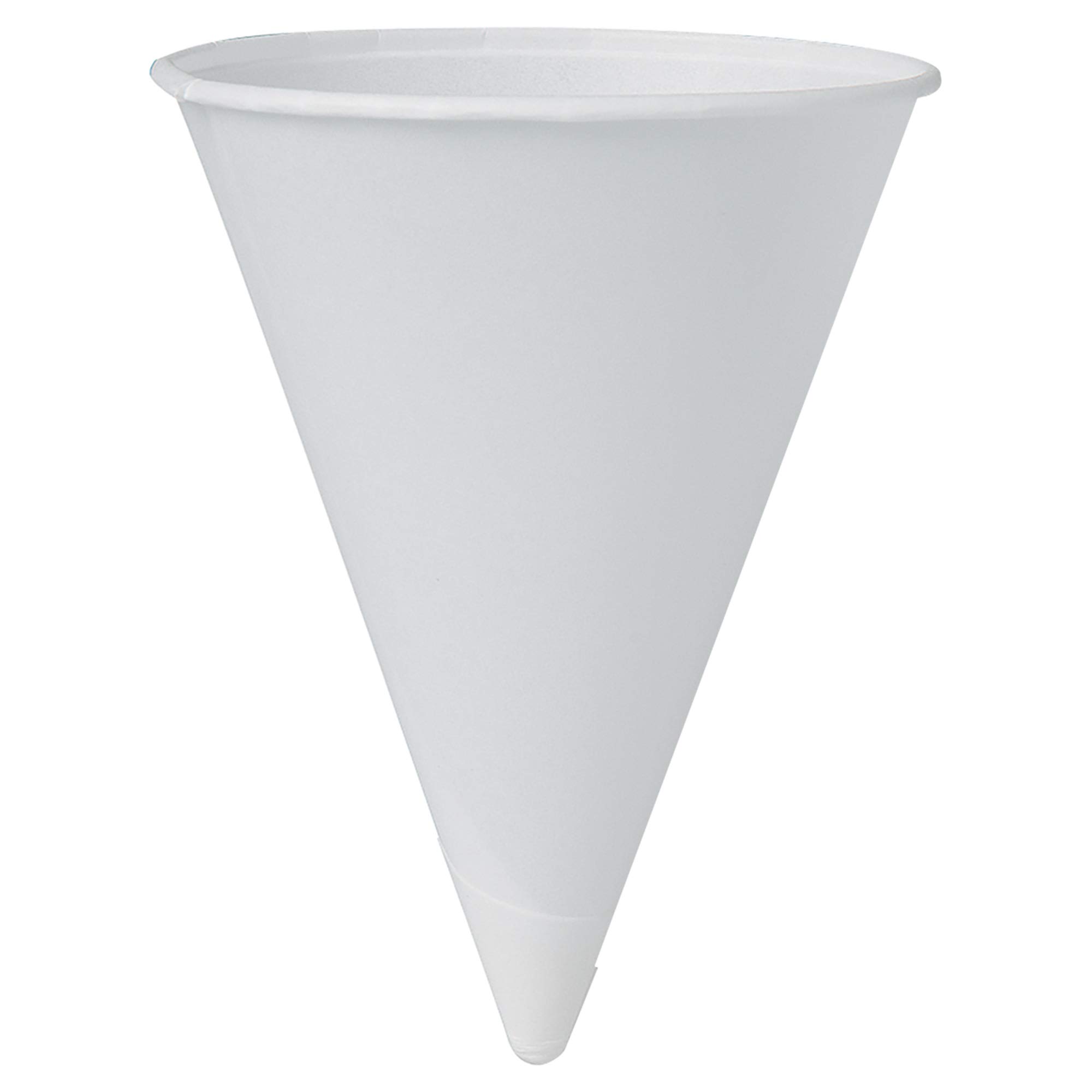 Solo 42RCP-2050 4.25 oz White Paper Cone Cups (Case of 5000)