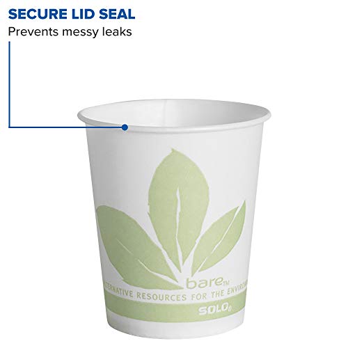 SOLO R53BB-JD110 Treated Paper Water/Refill Cup, 5 oz. Capacity, 2.5" x 2.8", Bare (Case of 3,000)