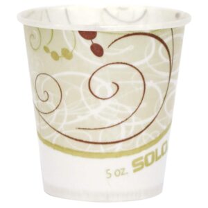 solo cup company r53symct paper water cups, waxed, 5 oz (case of 3,000)