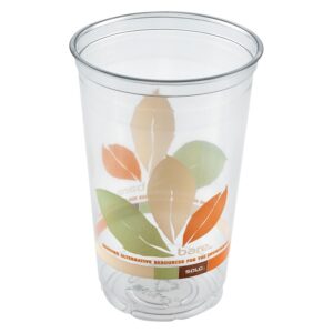 Dart RTP16DBARE 16 oz Bare Printed Clear RPET Plastic Cup (Case of 1000)