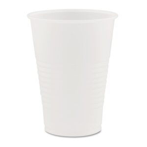 dart y7 7 oz trans ribbed wall ps cup (case of 2500)