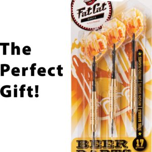 Fat Cat Beer Mug Steel Tip Darts, 17 Grams