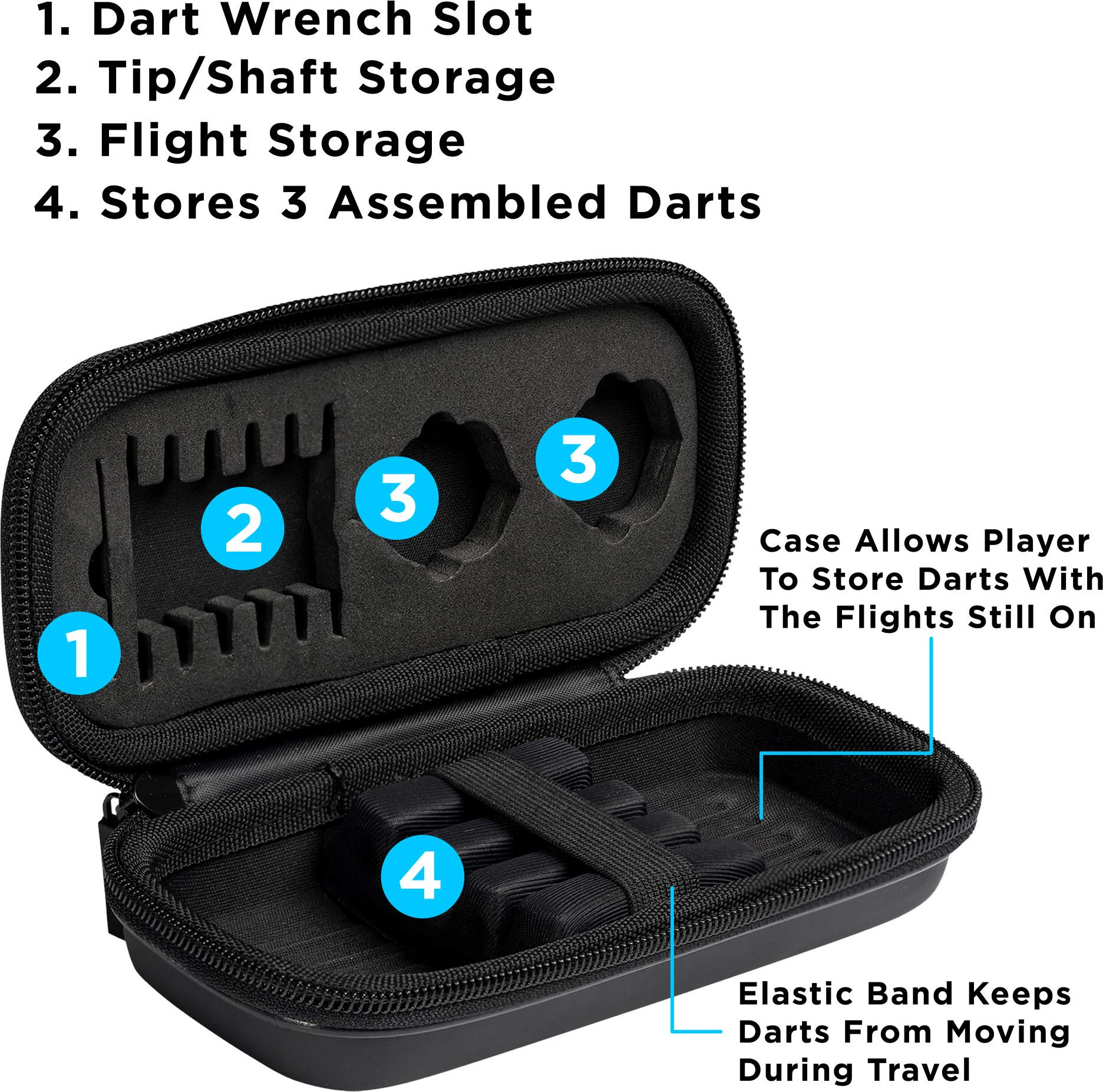 Viper by GLD Products unisex adult (18 Grams) Viper Pitbull 90 Tungsten Soft Tip Darts with Storage Travel Case Medium Knurling 18 Grams, Black, Wide Crosscut US