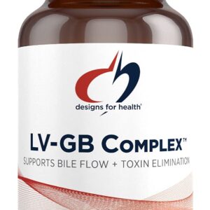 Designs for Health LV-GB Complex - Liver Detox Supplements for Gallbladder Support with Milk Thistle, Artichoke, Vitamins + Ox Bile - Supports Bile Flow + Toxin Elimination (90 Capsules)