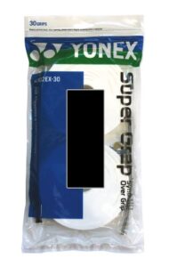 yonex super grap overgrip 30-pack black