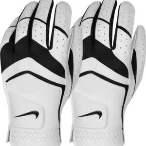 Nike Men's Dura Feel Golf Glove (2-Pack) (White), X-Large, Left Hand