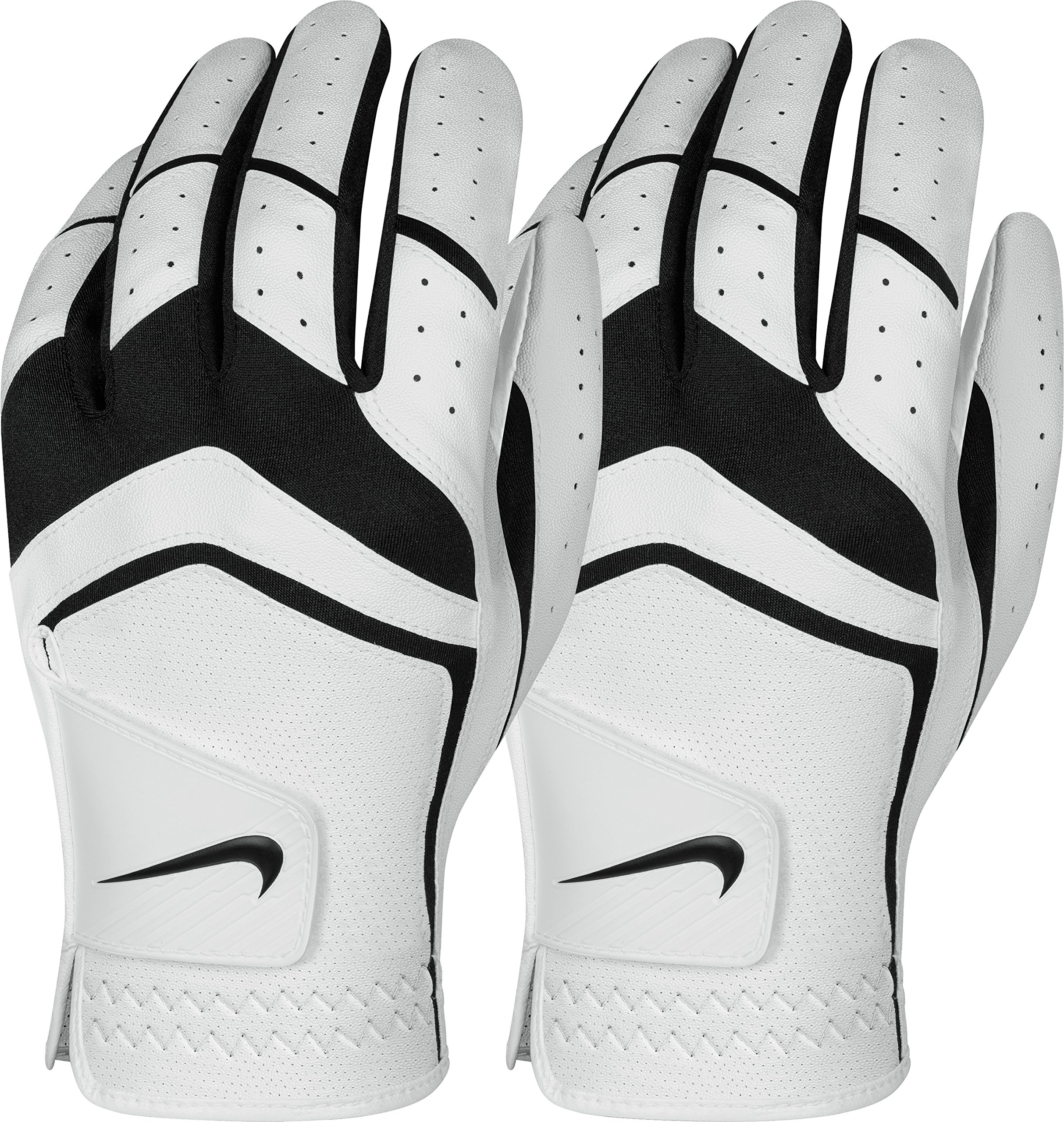 Nike Men's Dura Feel Golf Glove (2-Pack) (White), X-Large, Left Hand