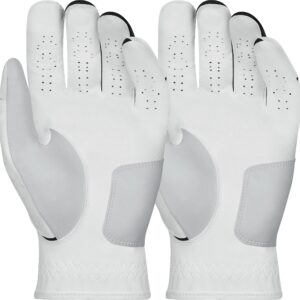 Nike Men's Dura Feel Golf Glove (2-Pack) (White), X-Large, Left Hand