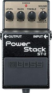 boss st-2 power stack overdrive pedal