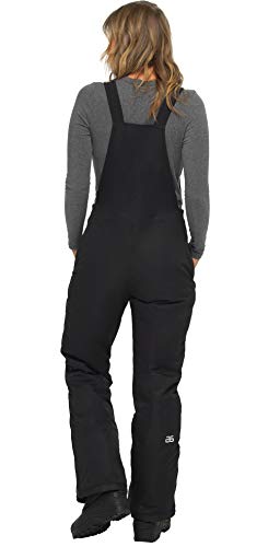 Arctix Women's Essential Insulated Bib Overalls, Black, 1X