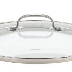 Cuisinart 71-2228CG Chef's Classic Stainless 2-Piece Glass Lid Set,9" & 11" Glass covers