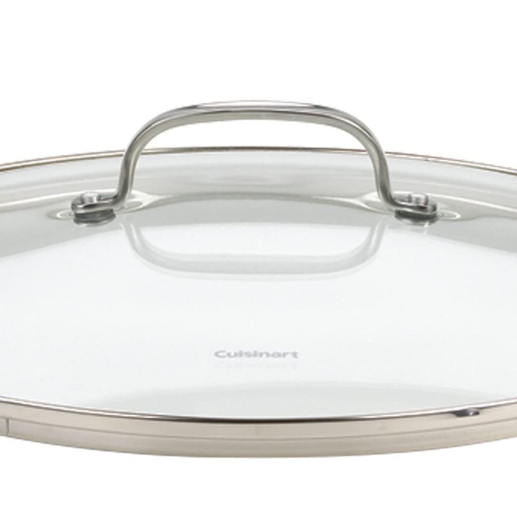 Cuisinart 71-2228CG Chef's Classic Stainless 2-Piece Glass Lid Set,9" & 11" Glass covers