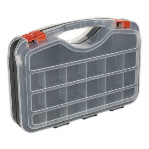 sealey apas42 parts storage case 42 compartment double-sided