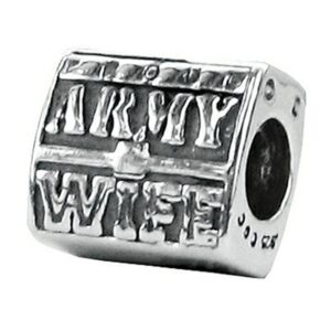 Zable Sterling Silver Army Wife Compatible Bead/Charm