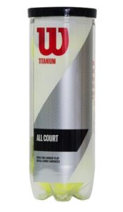 wilson titanium all court surfaces tennis balls