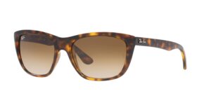 ray-ban rb4154 square sunglasses, light havana, 57 mm