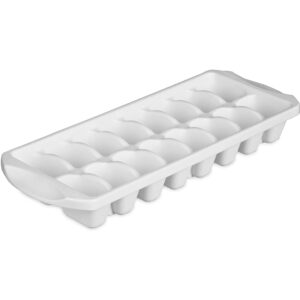 Sterilite Stacking Ice Cube Tray, Save Space and Stack Trays in Freezer - White, 12-Pack