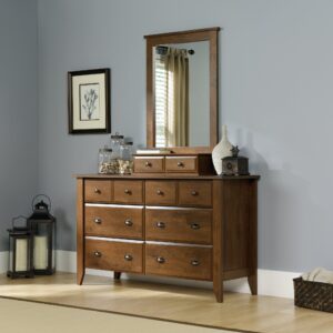 Sauder Shoal Creek Dresser, L: 60.0" x W: 16.73" x H: 35.04, Oiled Oak finish