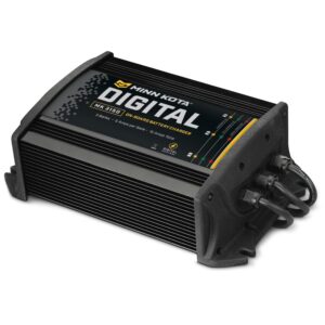 johnson outdoors minnkota mk 315d on-board battery charger (3 banks, 5 amps per bank)