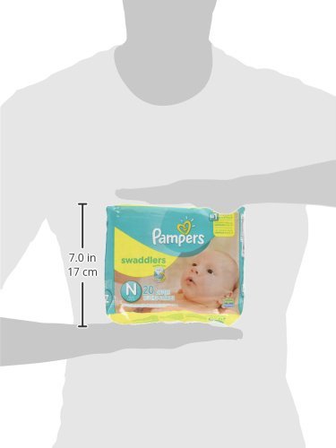 Pampers Swaddlers Diapers, Newborn 20 Count