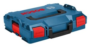 bosch l-boxx-1 4.5 in. x 14 in. x 17.5 in. stackable tool storage case , blue