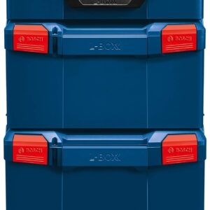 BOSCH L-BOXX-1 4.5 In. x 14 In. x 17.5 In. Stackable Tool Storage Case , Blue