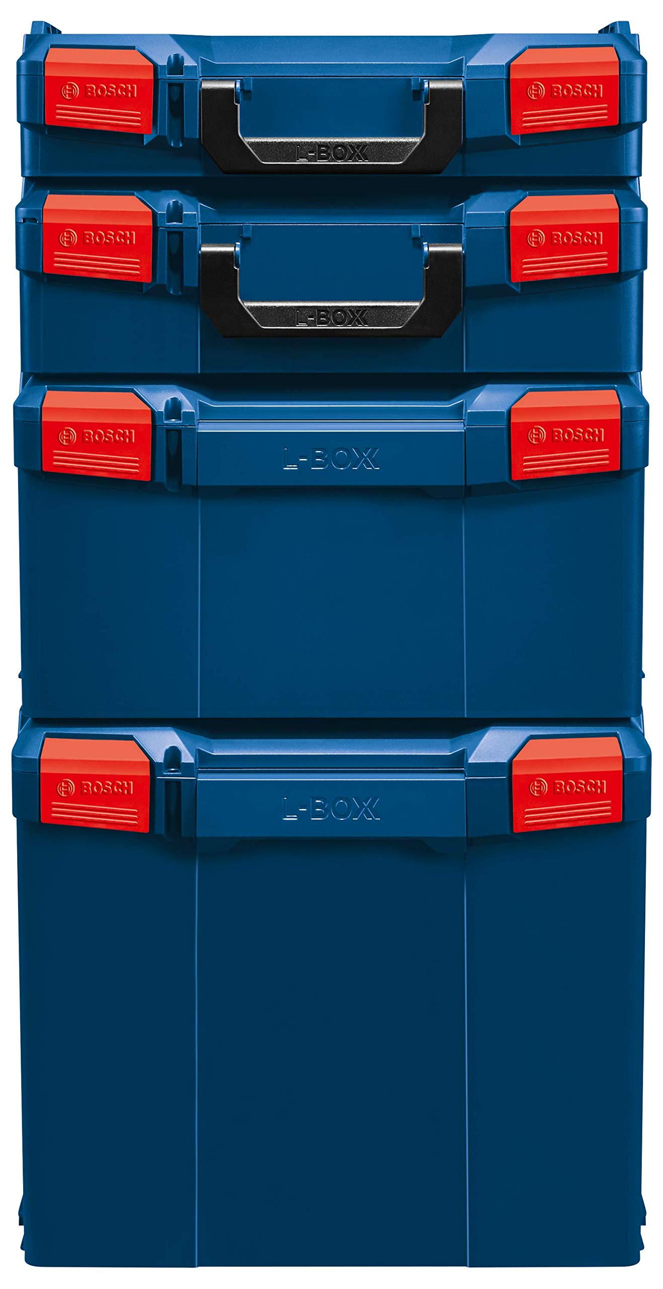 BOSCH L-BOXX-1 4.5 In. x 14 In. x 17.5 In. Stackable Tool Storage Case , Blue