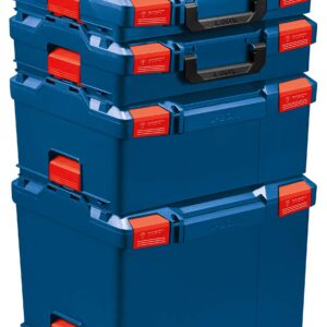 BOSCH L-BOXX-1 4.5 In. x 14 In. x 17.5 In. Stackable Tool Storage Case , Blue