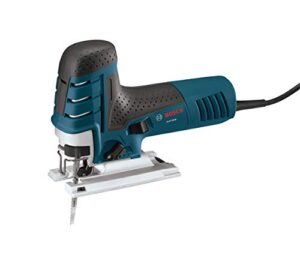 bosch js470eb corded barrel-grip jig saw - 120v low vibration, 7 amp variable speed for smooth cutting up to up to 5-7/8 inch on wood, 3/8 inch on steel for countertops