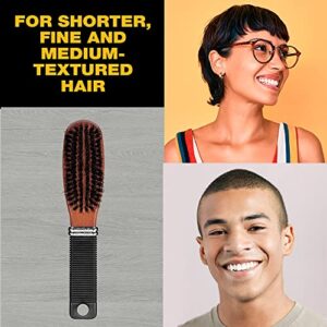 Conair All Purpose Boar Bristle hairbrush - Hair brush - Hairbrush for Men and Women - Brown