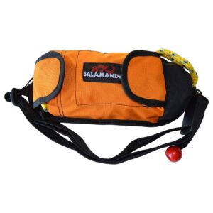 salamander retriever kayak rescue throw rope bag & tow tether