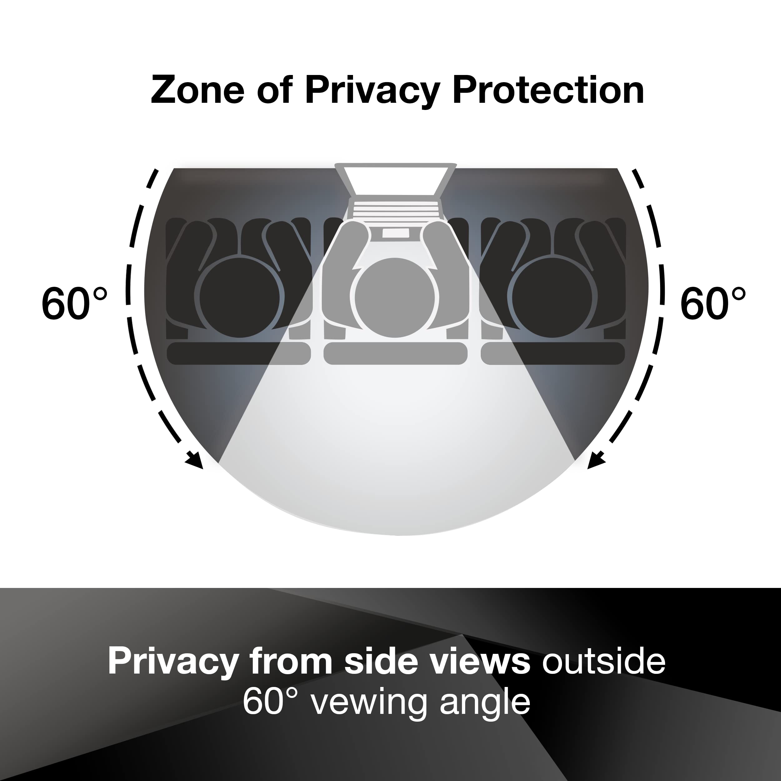 3M Privacy Filters for 27 Inch Widescreen Monitor, Reversable Gloss/Matte, Reduces Blue Light, Screen Protection, 16:9 Aspect Ratio (PF270W9B)