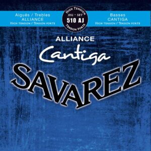 savarez 510aj nylon classical guitar strings, high tension