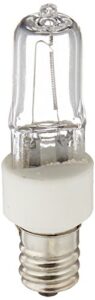 westinghouse 0625200 60 watt, 120 volt clear t3 single-ended xenon/krypton incandescent light bulb, 950 lm