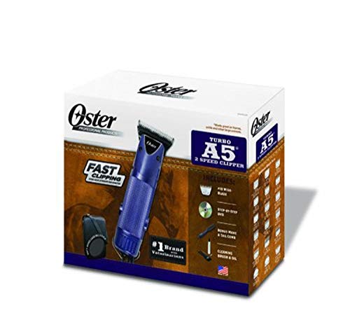 Oster Professional A5 Turbo 2-Speed Equine Clipper Kit Blue