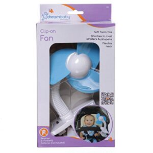 dreambaby stroller fan, white/blue