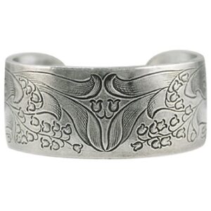 salisbury pewter flower bracelet - may