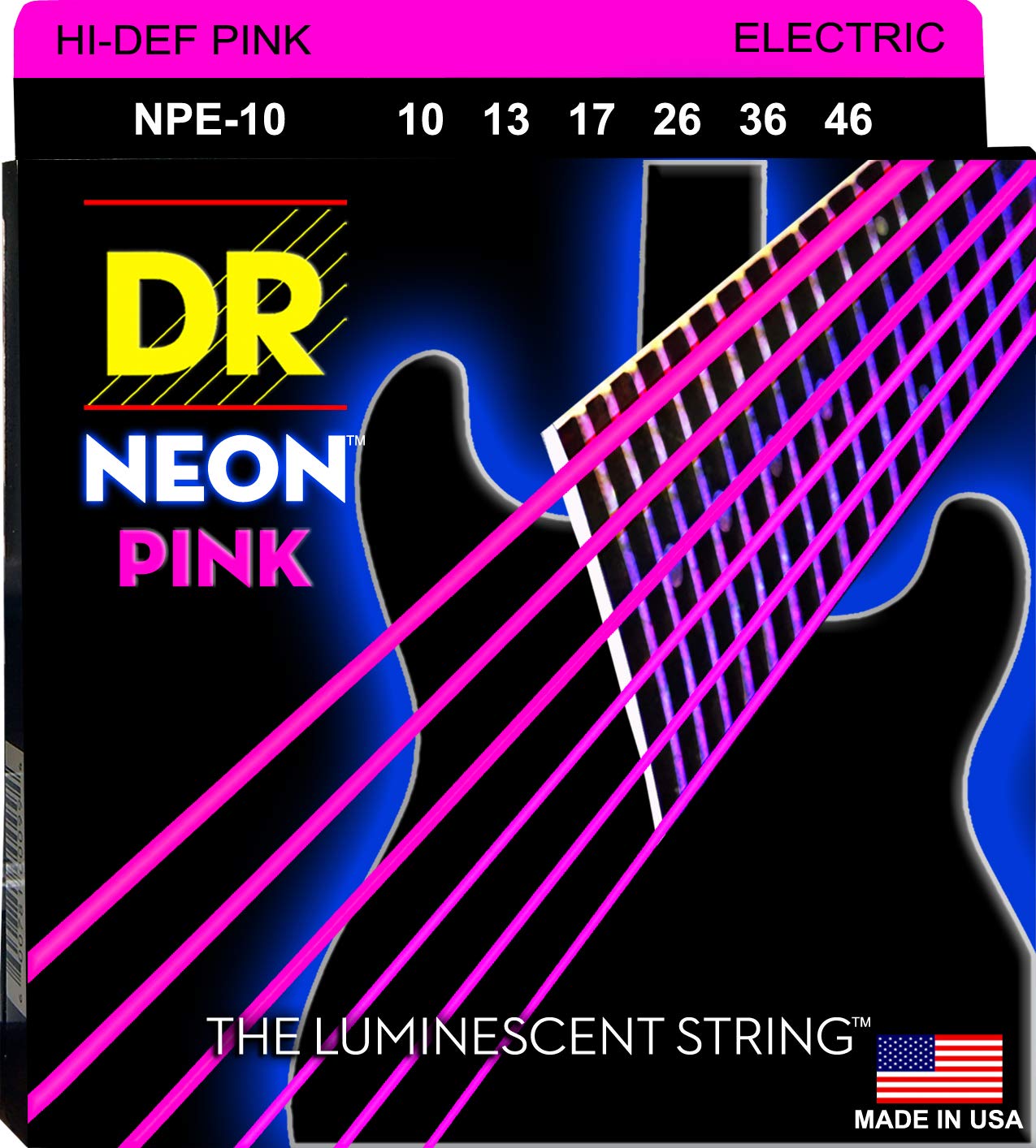 DR Strings HI-DEF NEON Electric Guitar Strings (NPE-10)