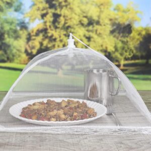 Chef Craft Classic Plastic Picnic Food Tent, 12 by 12 inch diameter, White