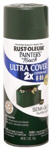 rust-oleum painter's touch ultra cover semi-gloss hunter green spray paint 12 oz.