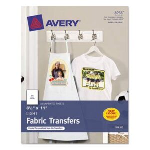 ave8938 - avery light fabric transfers for inkjet printers