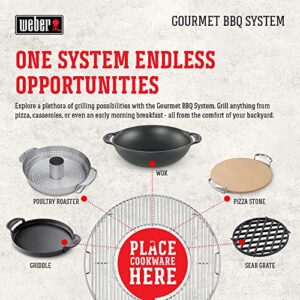 Weber Gourmet BBQ System Griddle, Schwarz 15.00 x 15.00 x 2.00 Inches