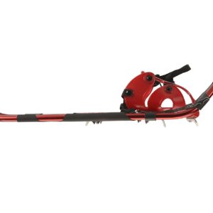 Crescent Moon Yellowstone 24.5 Aluminum Snowshoe (Red): Unisex, Ultralight Trail Snowshoe with Award Winning Single Loop Pull Binding, Aluminum Crampons and Heel Lifts