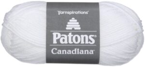 patons canadiana yarn solids (6-pack) white 244510-10005