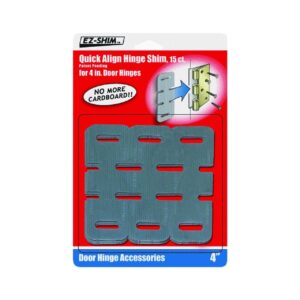 e-z shim 4" ez hs400bp hinge shim (15 pack), 15 count