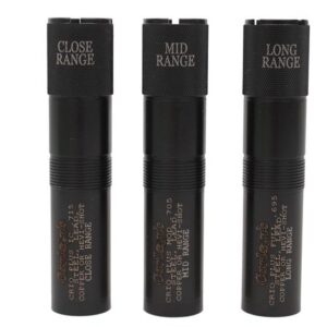 carlsons choke tubes 12 gauge compatible for benelli crio plus [ 3 pack | close, mid & long range ] blued steel | delta waterfowl choke tube | made in usa