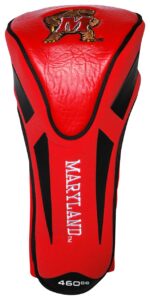 team golf ncaa maryland terrapins single apex driver head cover golf club single apex driver headcover, fits all oversized clubs, truly sleek design