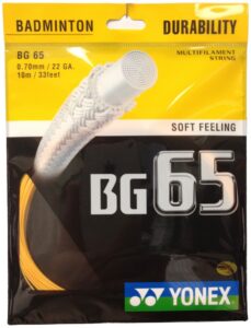 yonex bg 65 badminton string - orange