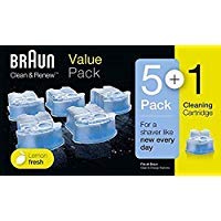 braun syncro shaver clean & renew refills 6 pack